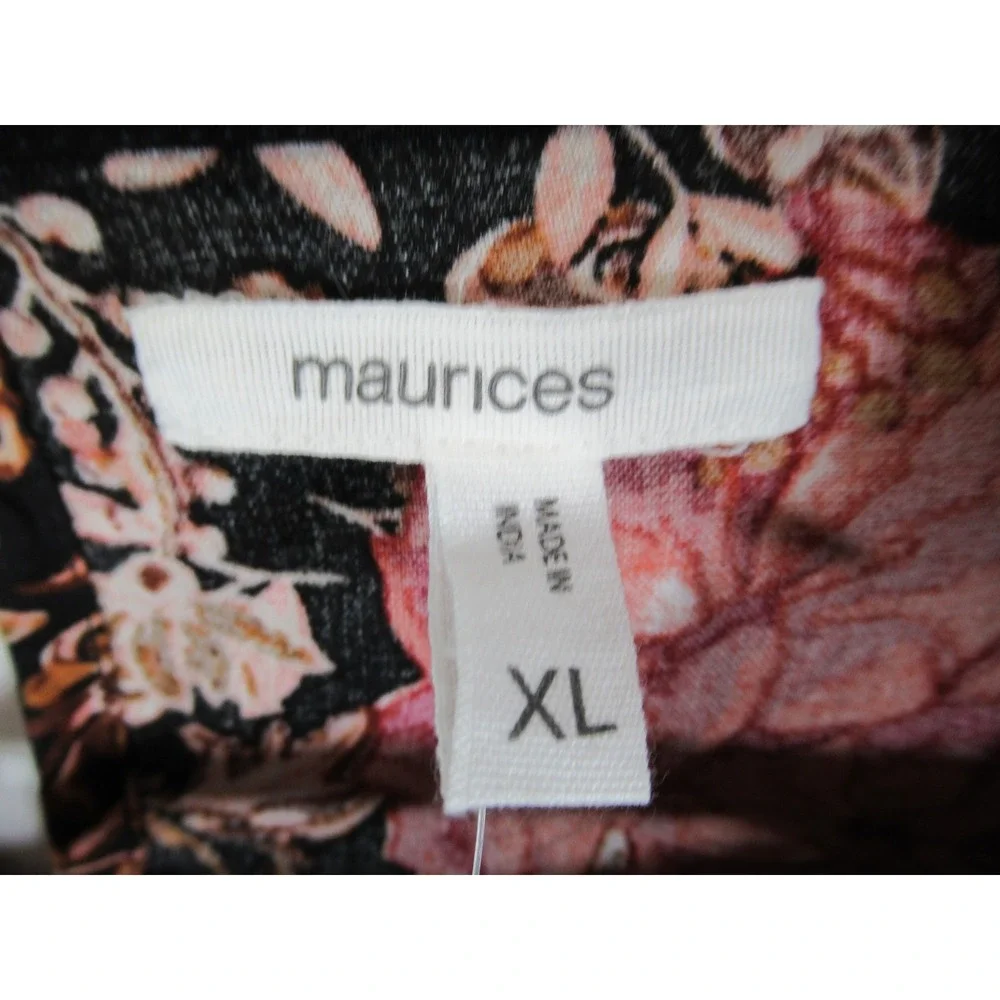 Maurices | Tops | New Maurices Pleated Crochet Blouse Women Xl Black ...